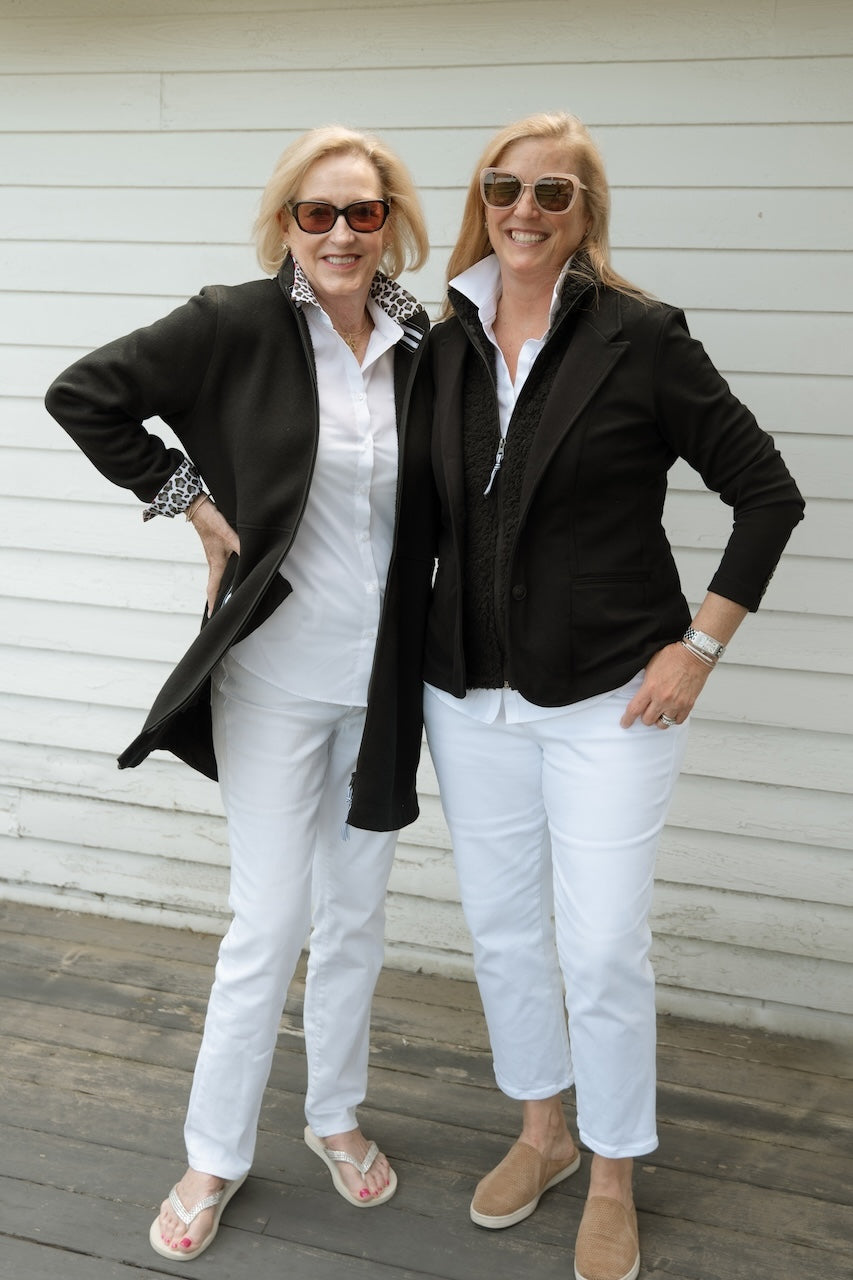 Tracey Fleece Blazer - Black w Black (TBB02) – Pearly Vine